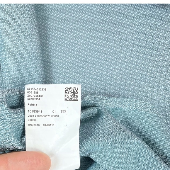 Hugo Boss | Shirts | Hugo Boss Mens Metallic Green Micro Circle Button ...